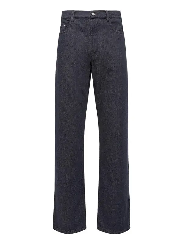 Moncler Straight Leg Jeans - Blue