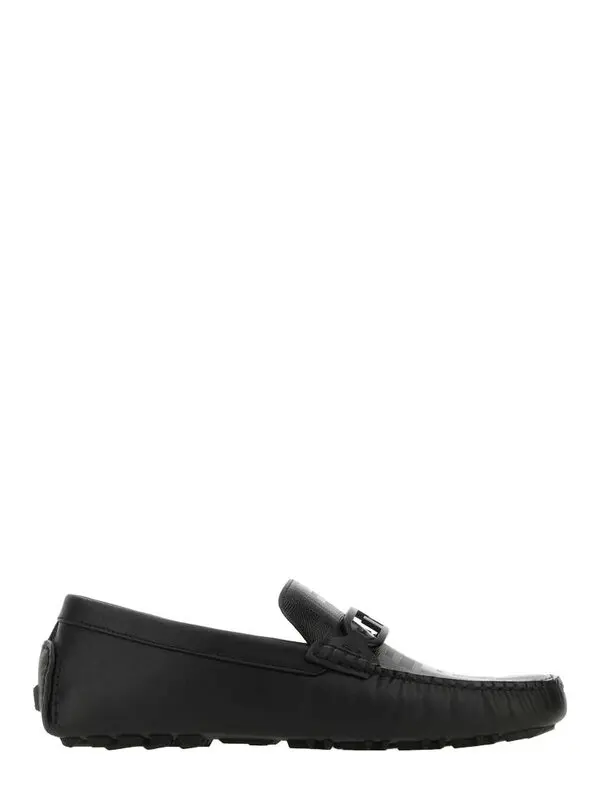 Fendi Diver O Lock Loafers - Black
