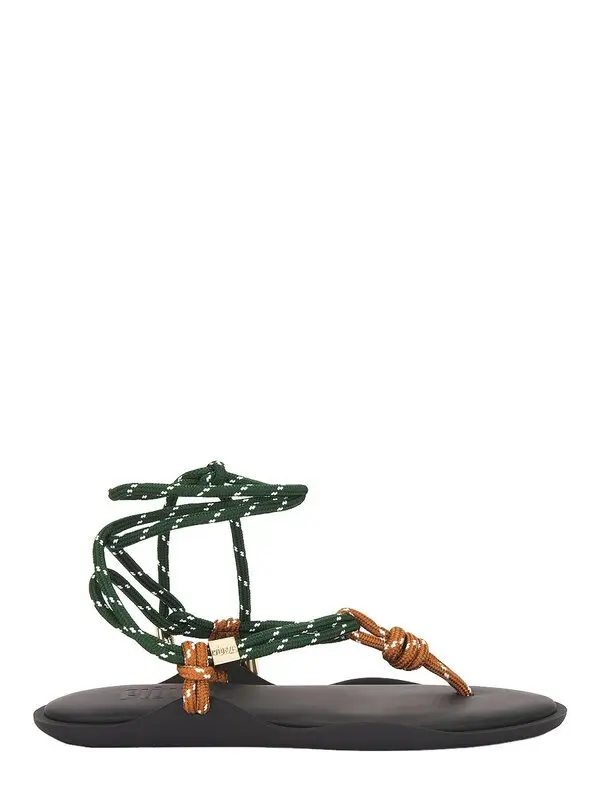 Flowze Flo Twin Sandal - Green & Hazelnut