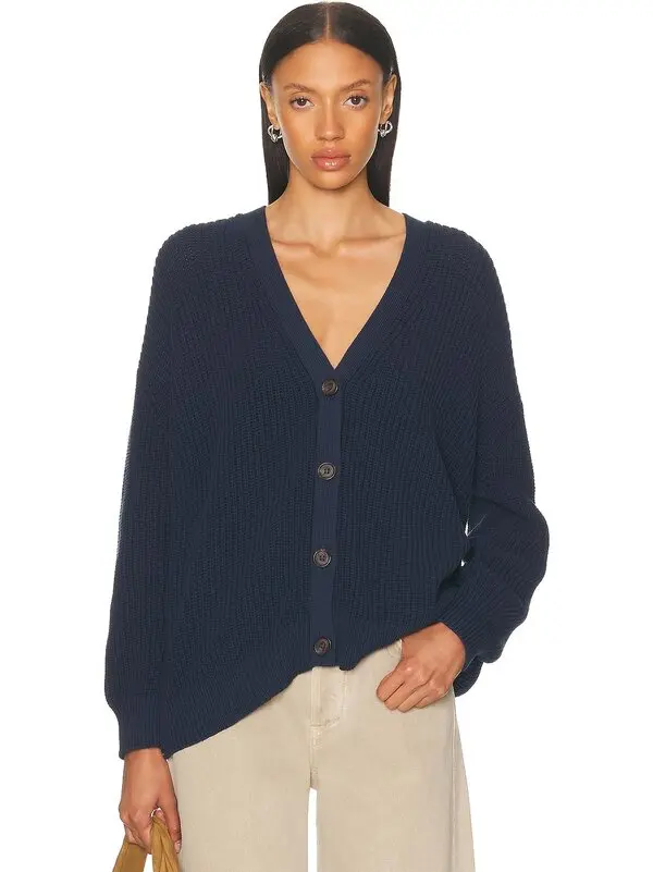 Jenni Kayne Cotton Cocoon Cardigan - Navy