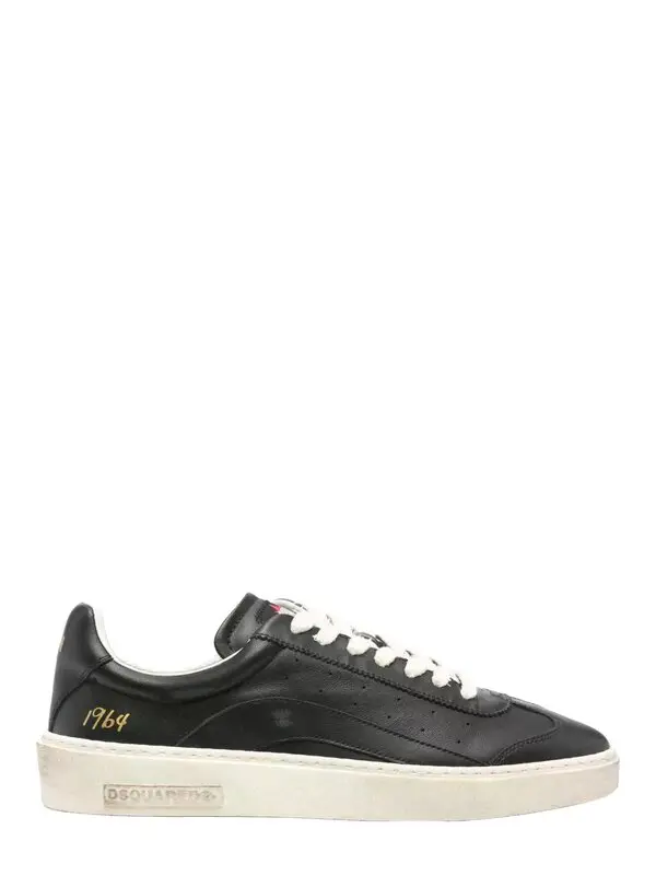 Dsquared2 Rider Leather Sneakers - Black