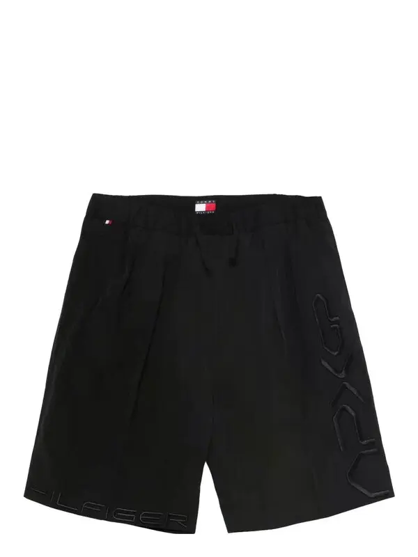 Tommy Hilfiger Embroidered-logo Shorts - Black