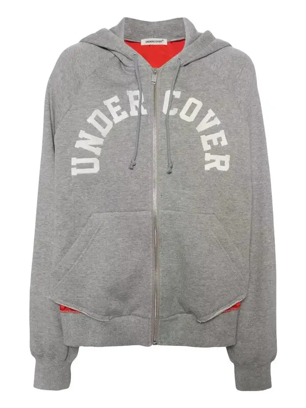 UNDERCOVERISM Logo-embroidered Hooded Jacket - Grey