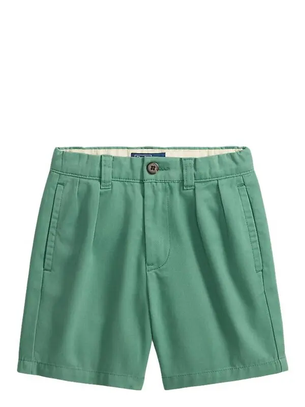 Ralph Lauren Cormac Pleated Cotton Chino Short - Fairway Green