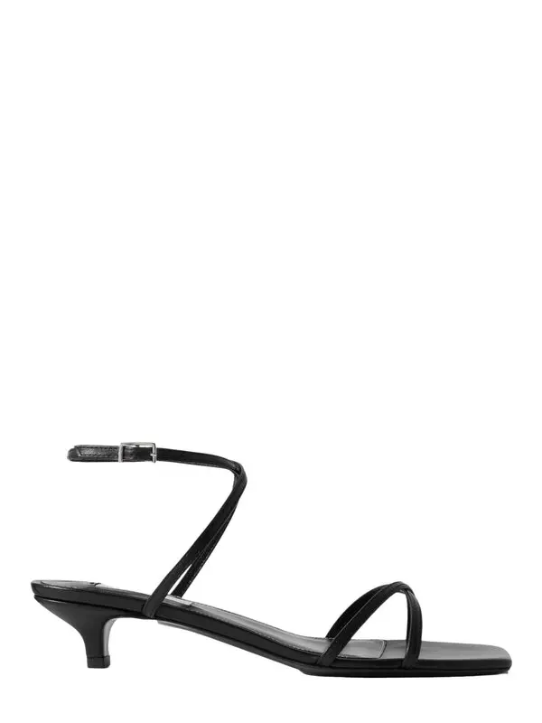 TOTEME Leather Sandals - Black