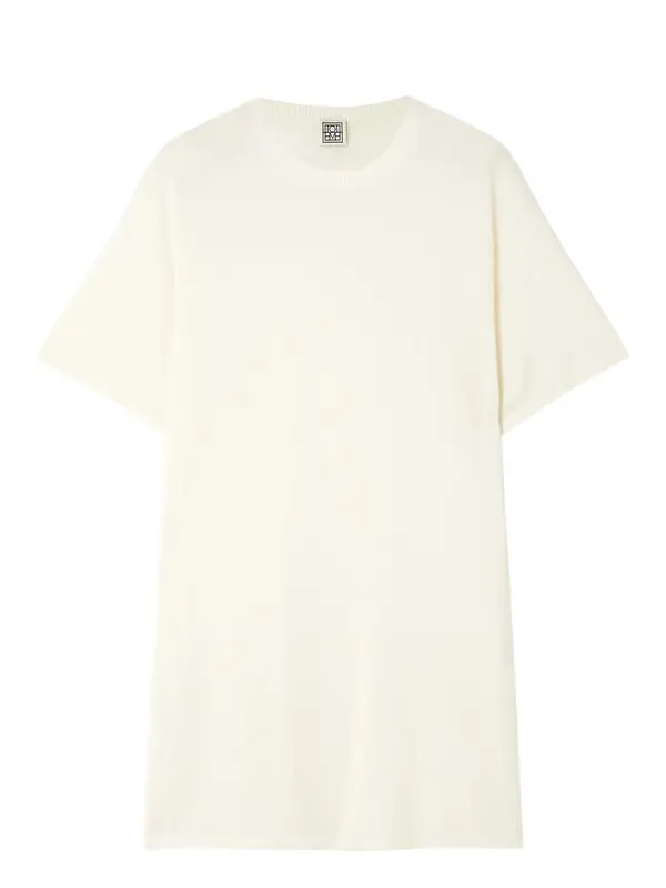 TOTEME Lyocell And Cashmere-blend T-shirt - White