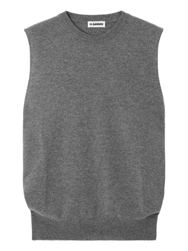 JIL SANDER Cashmere Sweater Vest - Gray