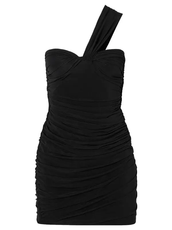 Isabel Marant Mylenia One-shoulder Mini Dress - Black