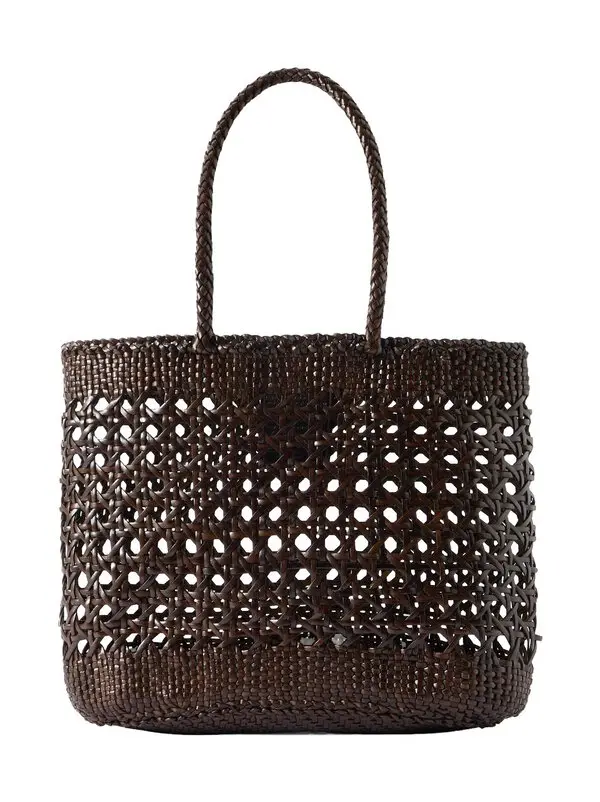 Dragon Diffusion Eclipse Woven Leather Tote - Brown