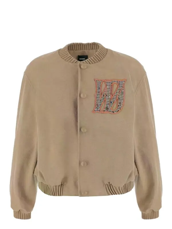 We11Done Cotton-blend Bomber Jacket - Neutrals