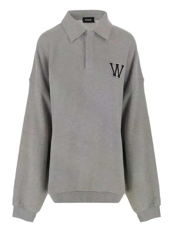 We11Done Logo-embellished Polo Shirt - Grey