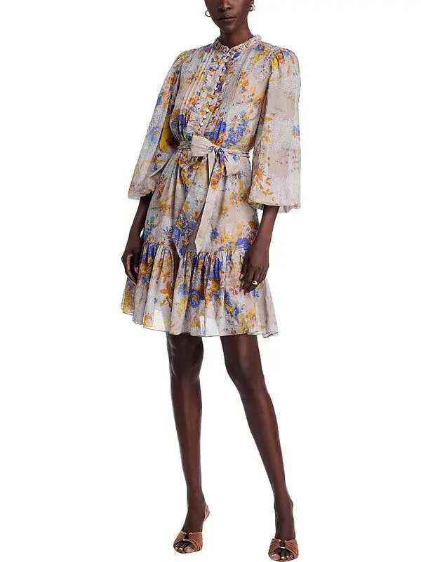 Kobi Halperin Hilary Floral Mini Dress - Blue Multi