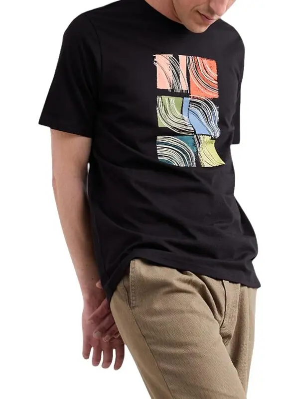 SEASALT CORNWALL Midwatch T-shirt - Collage Wave Onyx