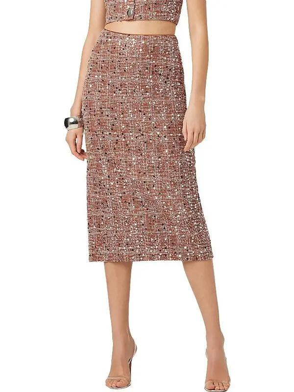 TOCCIN Leilani Pencil Skirt - Terracota