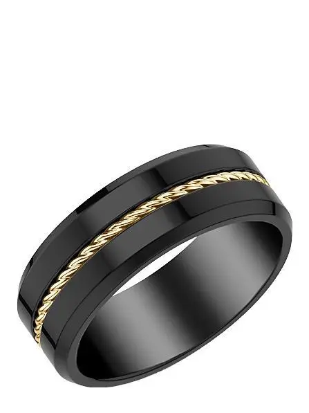 Bloomingdale'S Band In Tungsten - Black