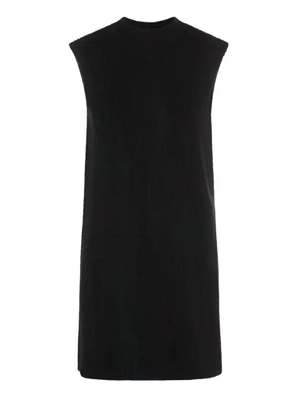 JIL SANDER Sleeveless Knitted Vest - Black
