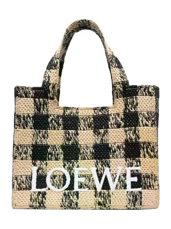 Loewe Large Font Tote Bag - Neutrals