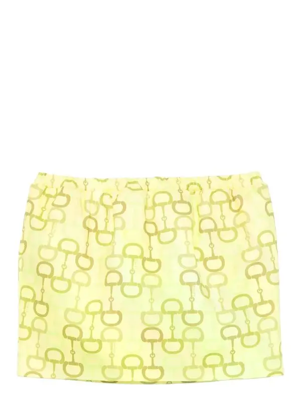 Gucci Printed Mini Skirt - Yellow