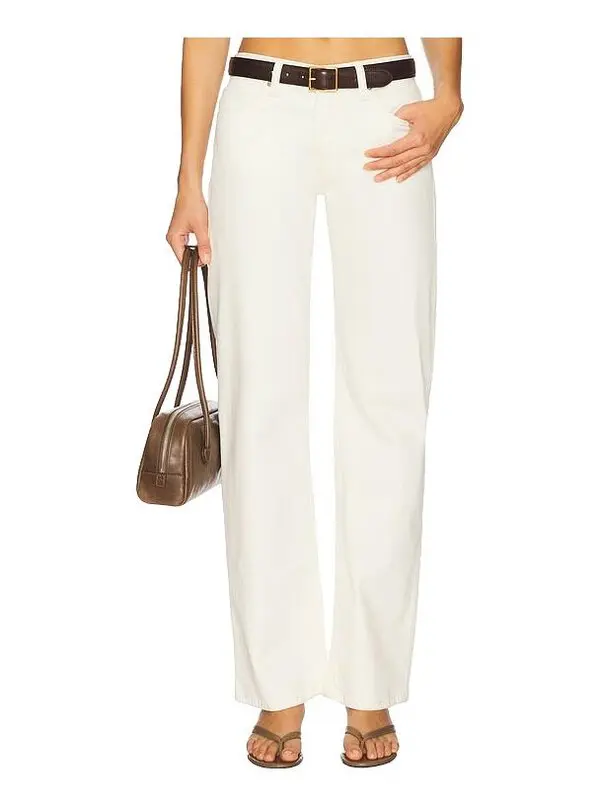 Hudson Jeans Kelli Low-rise Loose Straight - Cream