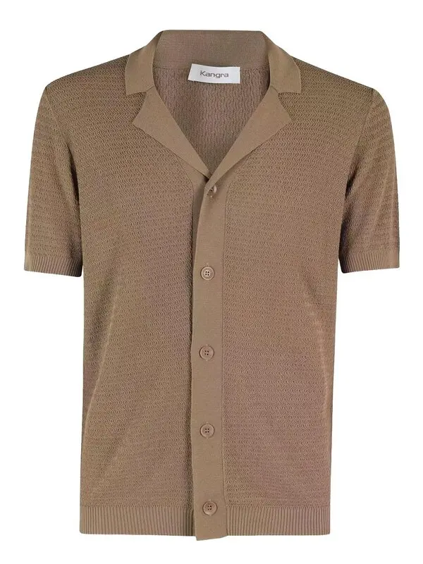 KANGRA Cotton-blend Shirt - Brown