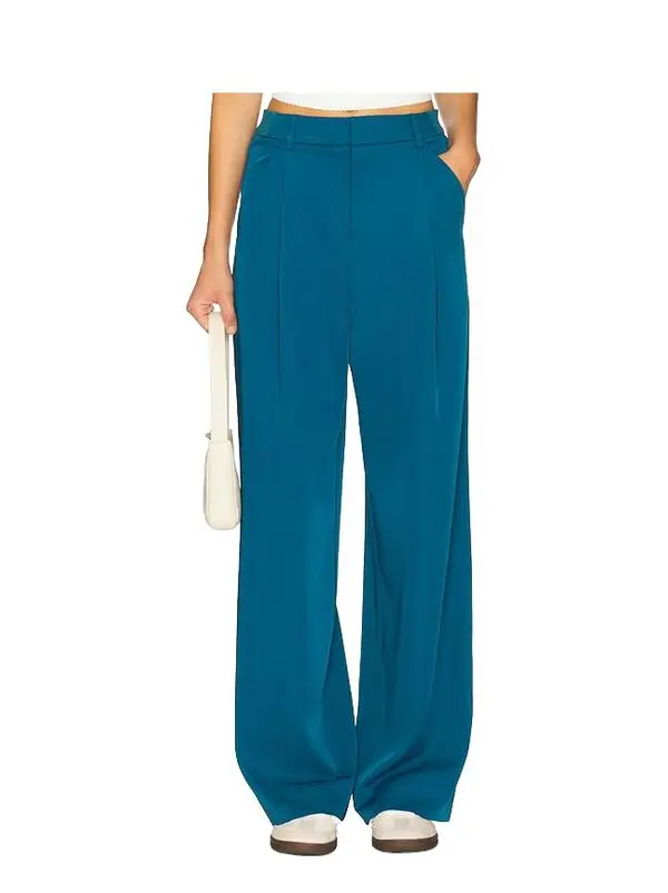 MALBON Emelia Pleated Trousers - Ocean
