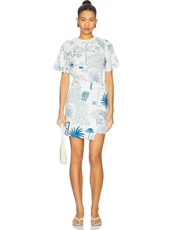NEVER FULLY DRESSED Isla Wrap Dress - Palma