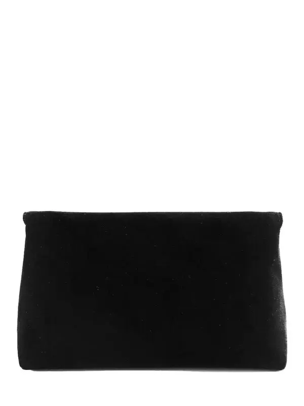 TOM FORD Velvet Clutch With Chain Strap - Black