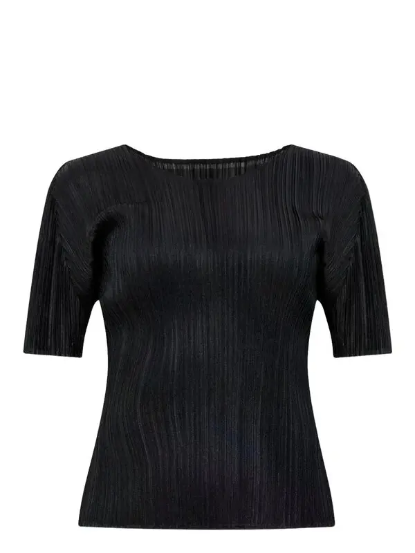 Issey Miyake Pleated T-shirt - Black