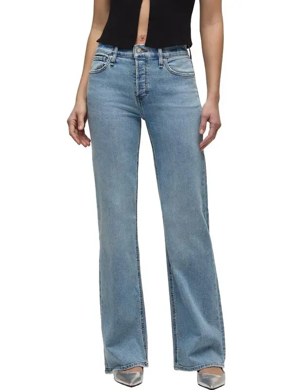 Hudson Jeans Rosie High-rise Wide Leg Petite Jean - Oak