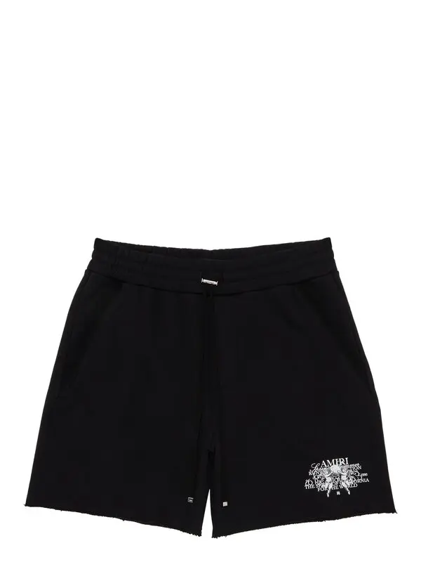 Amiri Cherub Text Sweatshorts - Black