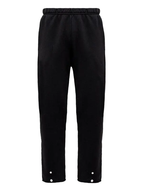 LES TIEN Snap Front Pants - Black