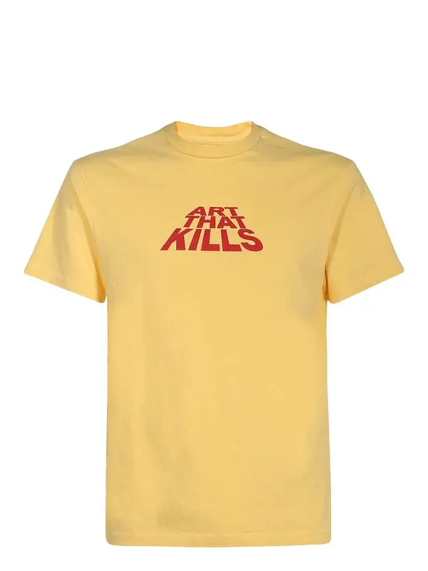 GALLERY DEPT. Atk Stack Logo Tee - Yellow