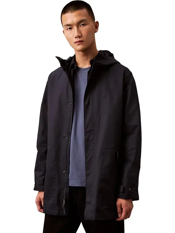 Calvin Klein Cotton Nylon Lightweight Coat - Dark Sapphire