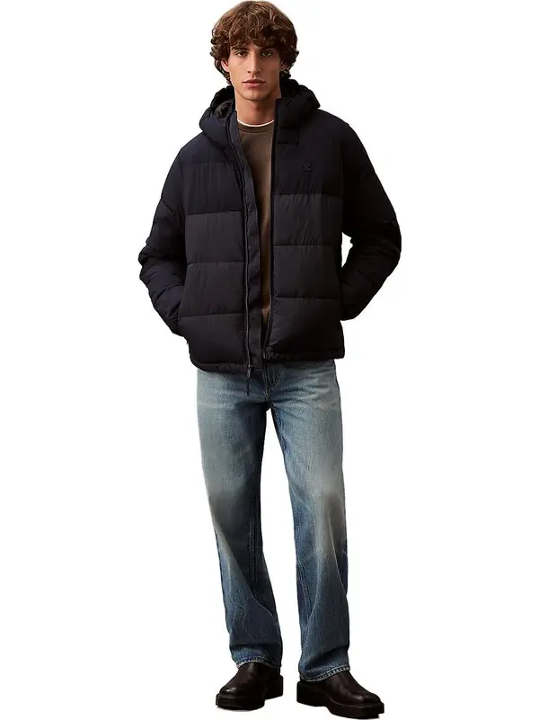 Calvin Klein Heavyweight Hooded Puffer Jacket - Dark Sapphire