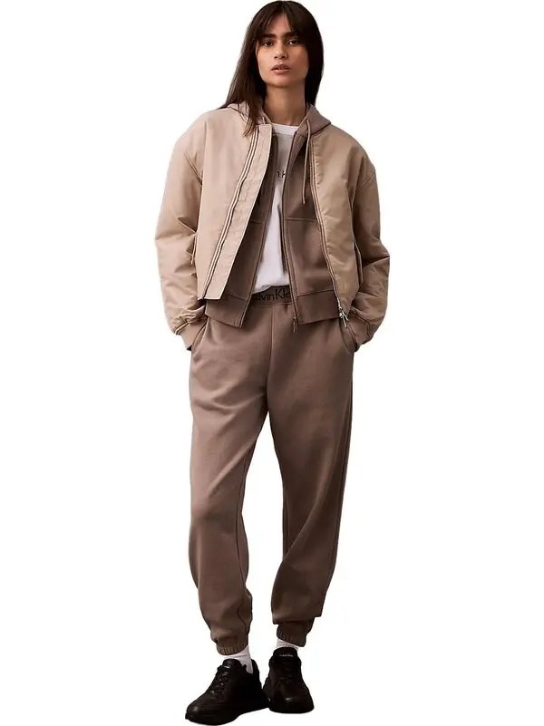Calvin Klein Tape Fleece Joggers - Driftwood