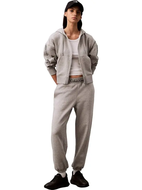 Calvin Klein Tape Fleece Joggers - Grey Heather