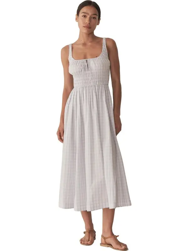 DÔEN Quilla Midi Dress - Marjorie Gingham