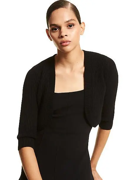Michael Kors Cashmere Shrug - Black