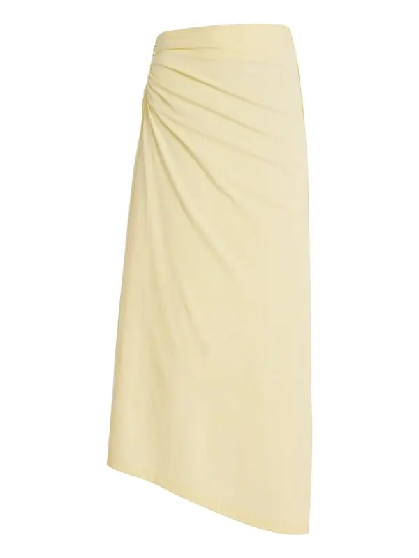 Significant Other Shelby Ruched Maxi Skirt - Yellow
