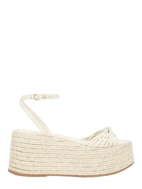 Schutz Livia Platform Sandals - Off White