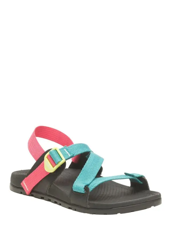 CHACO Lowdown Sandal - Meadow Teal/pink