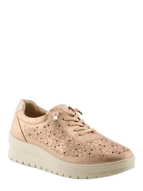 SPRING STEP SHOES Rayfield Lace-up Sneakers - Rose Gold
