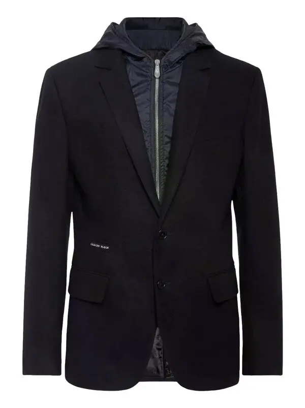 Philipp Plein Hooded Blazer - Blue