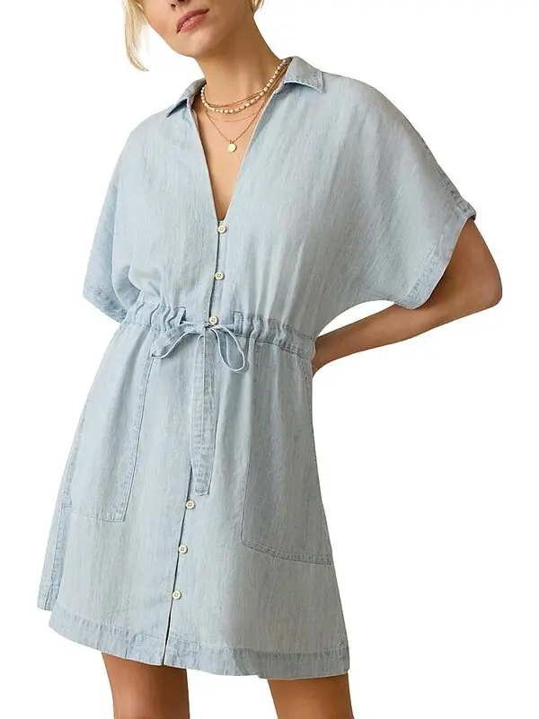 Faherty Brand Tried & True Oakley Dress - Acrtic Sea Wash