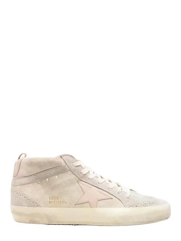 GOLDEN GOOSE Mid Star Suede Sneakers - Neutrals
