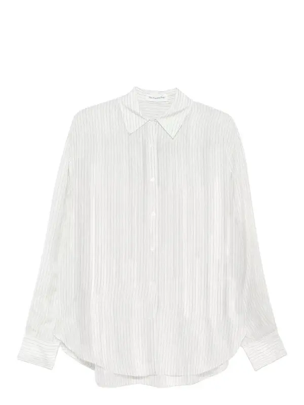 THE FRANKIE SHOP Peri Striped Shirt - White