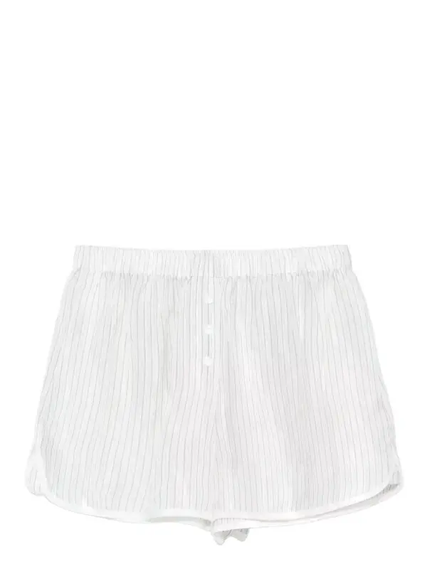 THE FRANKIE SHOP Brenna Striped Shorts - White