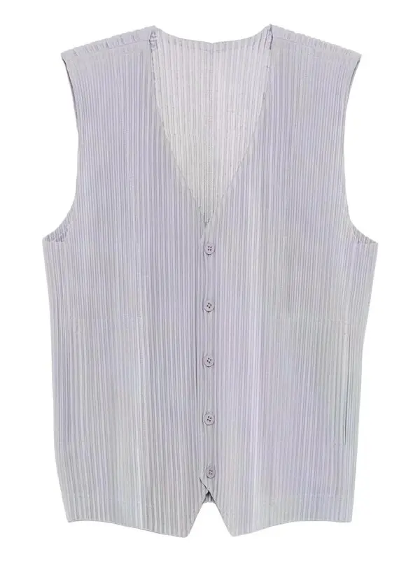 Issey Miyake Plissé Vest - Grey