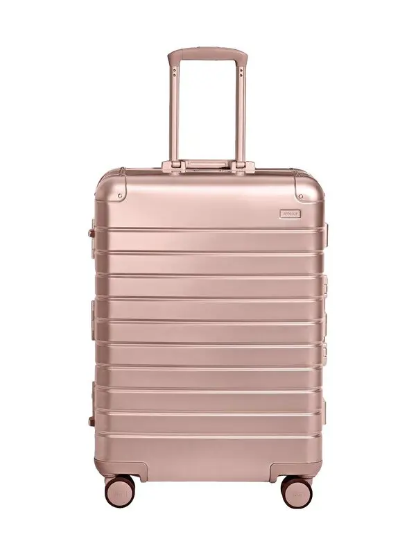 AWAY The Medium Aluminum Suitcase - Rose Gold