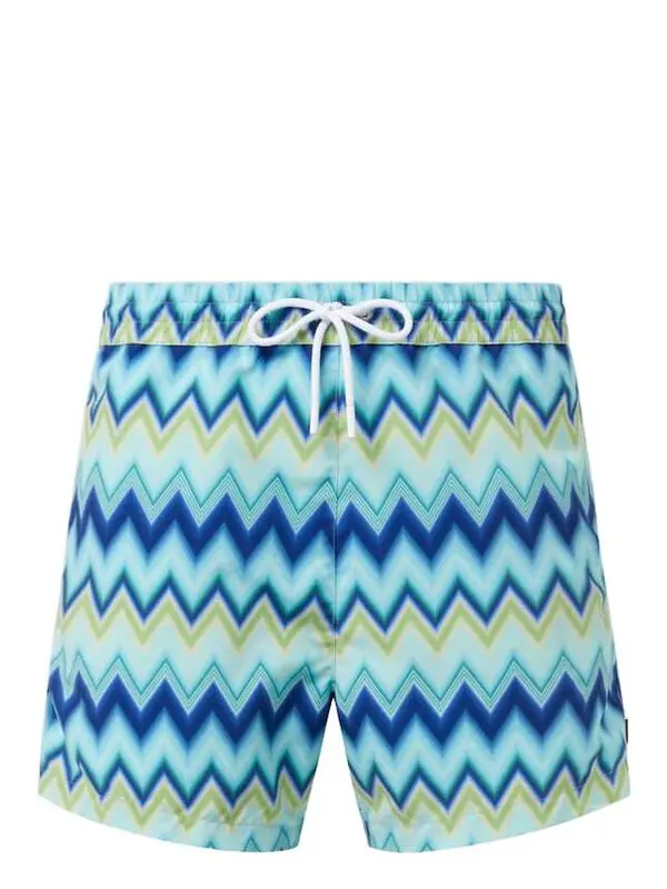 Missoni Zigzag Swim Trunks - Blue